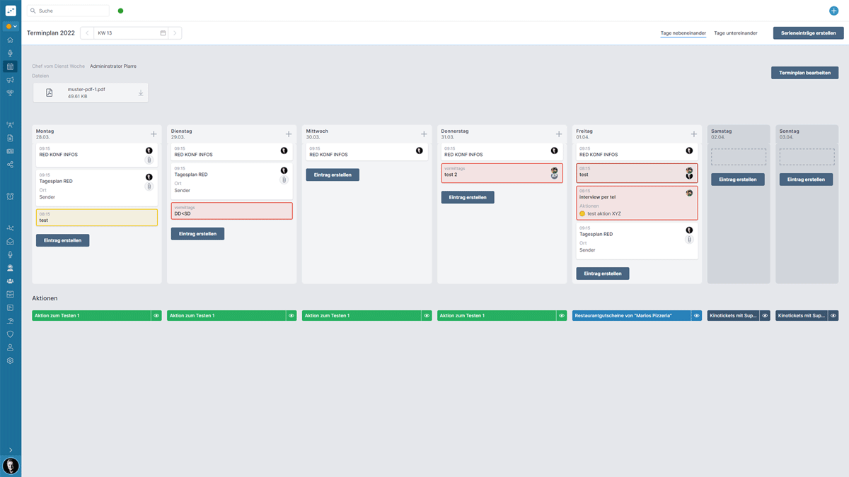 Radio Redaktionssystem RADIOPLANUNG - Alles in einem Tool